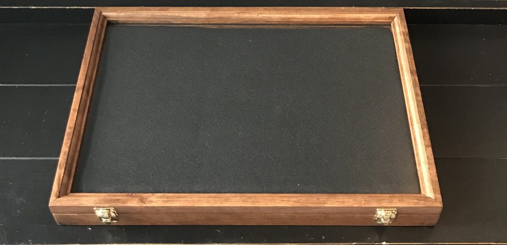 Medium Brown Open Shadow Box 18 X 12 X 2 inches